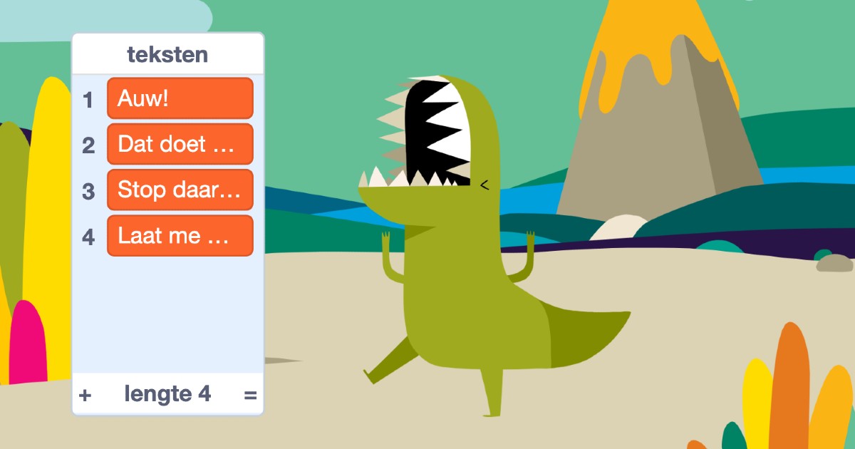 Arrays of lijsten in Scratch - Informaticalessen